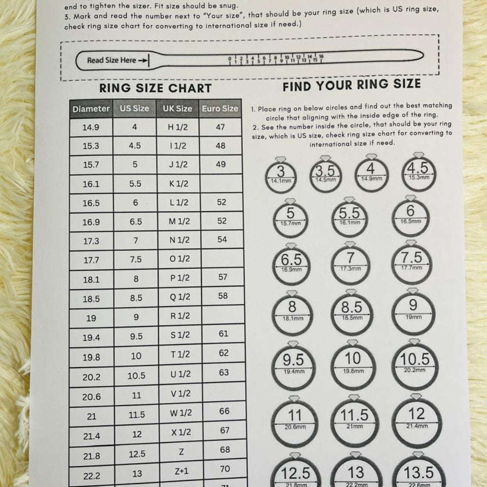 Free Printable Ring Sizer Chart - Free Download – Kinaara Jewels